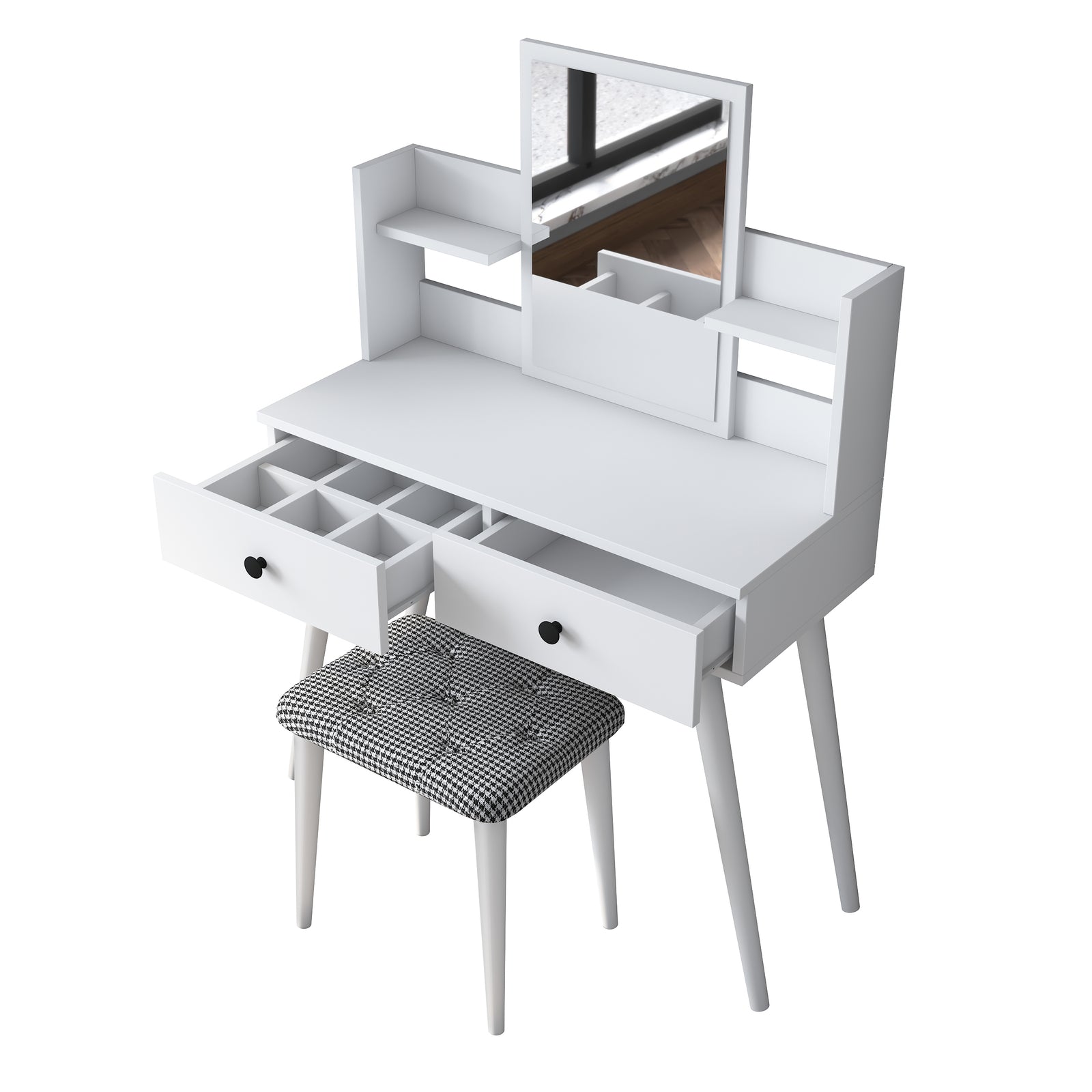 BJ102 Makyaj Masası + Puf | Rani Mobilya