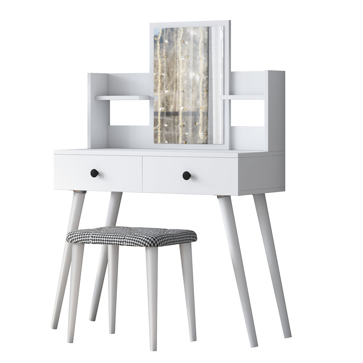 BJ102 Makyaj Masası + Puf | Rani Mobilya